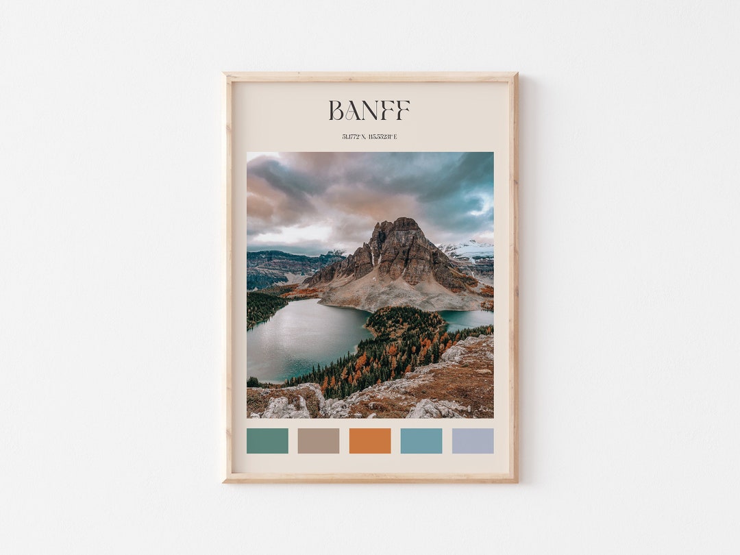 Banff Print, Banff Wall Art, Banff Poster, Banff Photo, Banff Poster ...