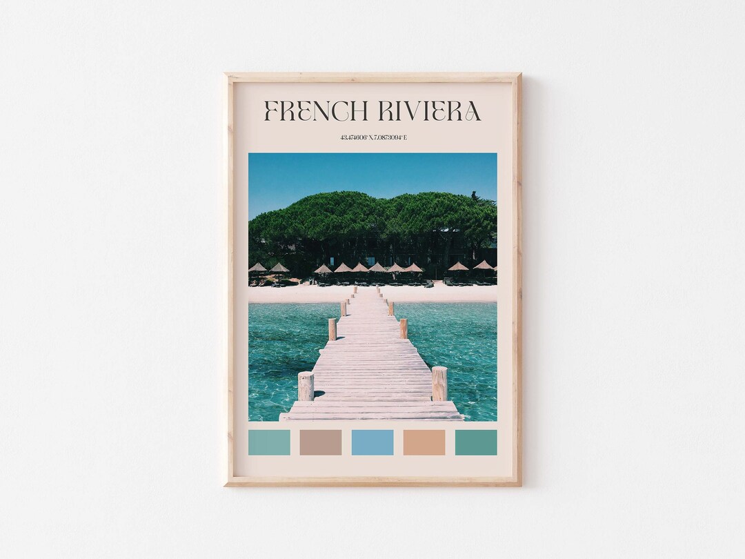French Riviera Print French Riviera Wall Art French Riviera - Etsy