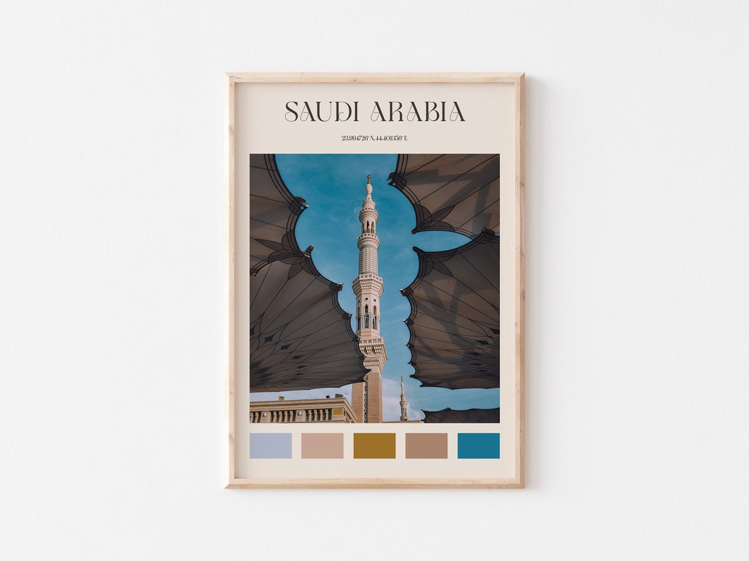 Saudi Arabia Print, Saudi Arabia Wall Art, Saudi Arabia Poster, Saudi ...