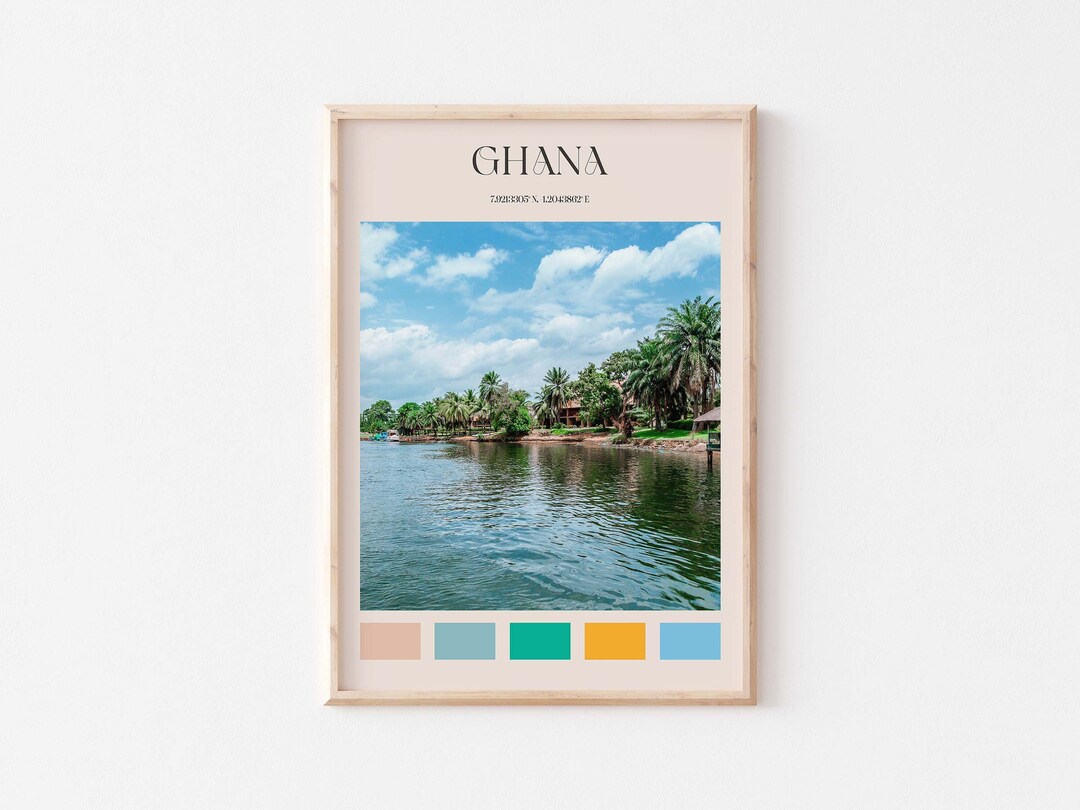 Ghana Print, Ghana Wall Art, Ghana Poster, Ghana Photo, Ghana Poster ...