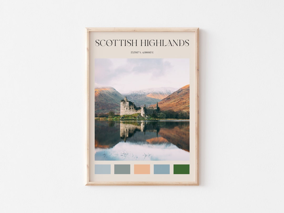 Scottish Highlands Print, Scottish Highlands Wall Art, Scottish ...