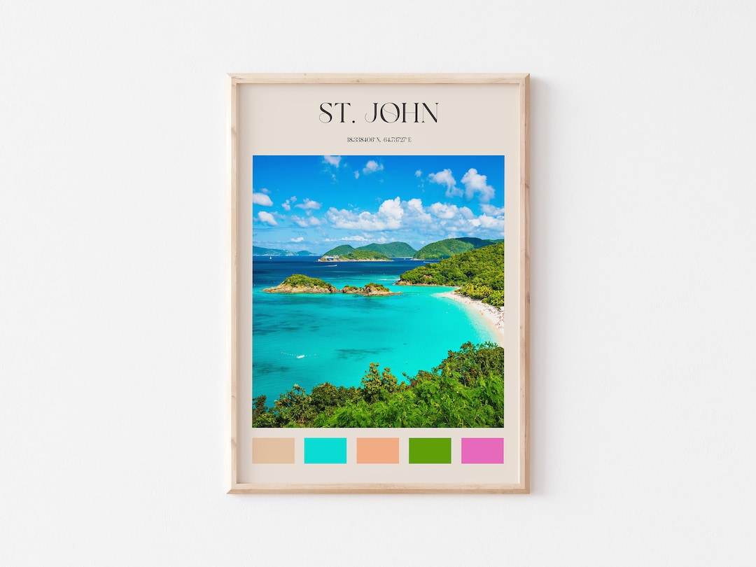 St. John Print, St. John Wall Art, St. John Poster, St. John Photo, St ...