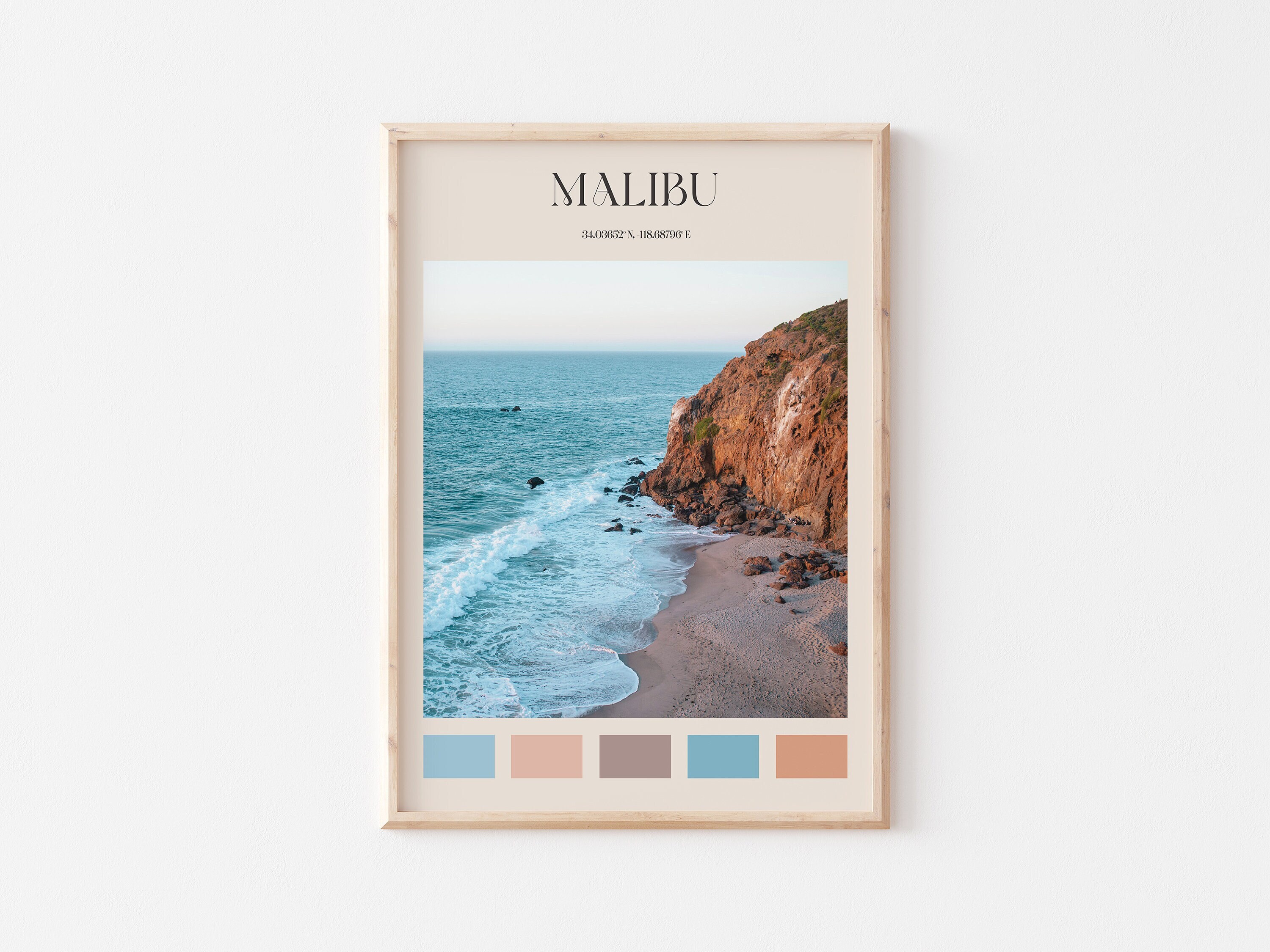 Malibu Print Malibu Wall Art Malibu Poster Malibu Photo - Etsy