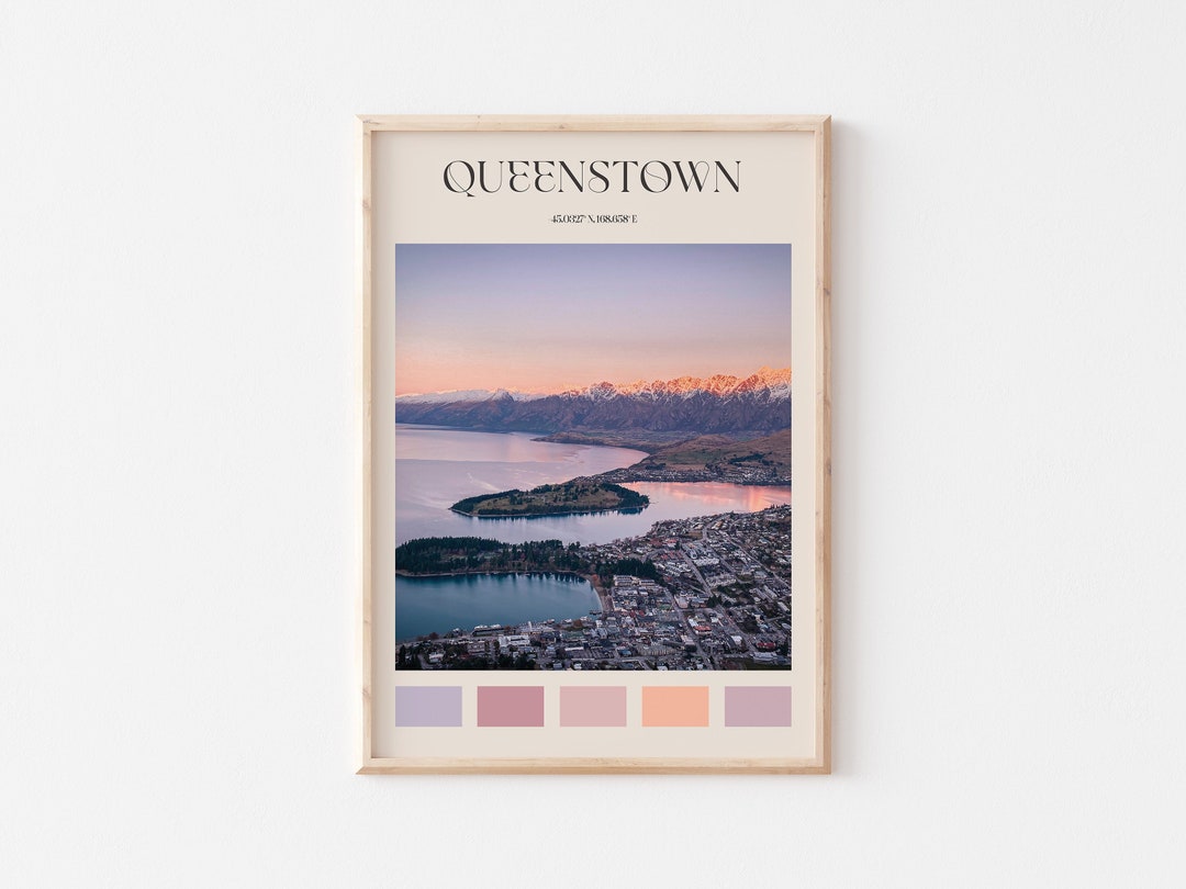 Queenstown Print, Queenstown Wall Art, Queenstown Poster, Queenstown ...