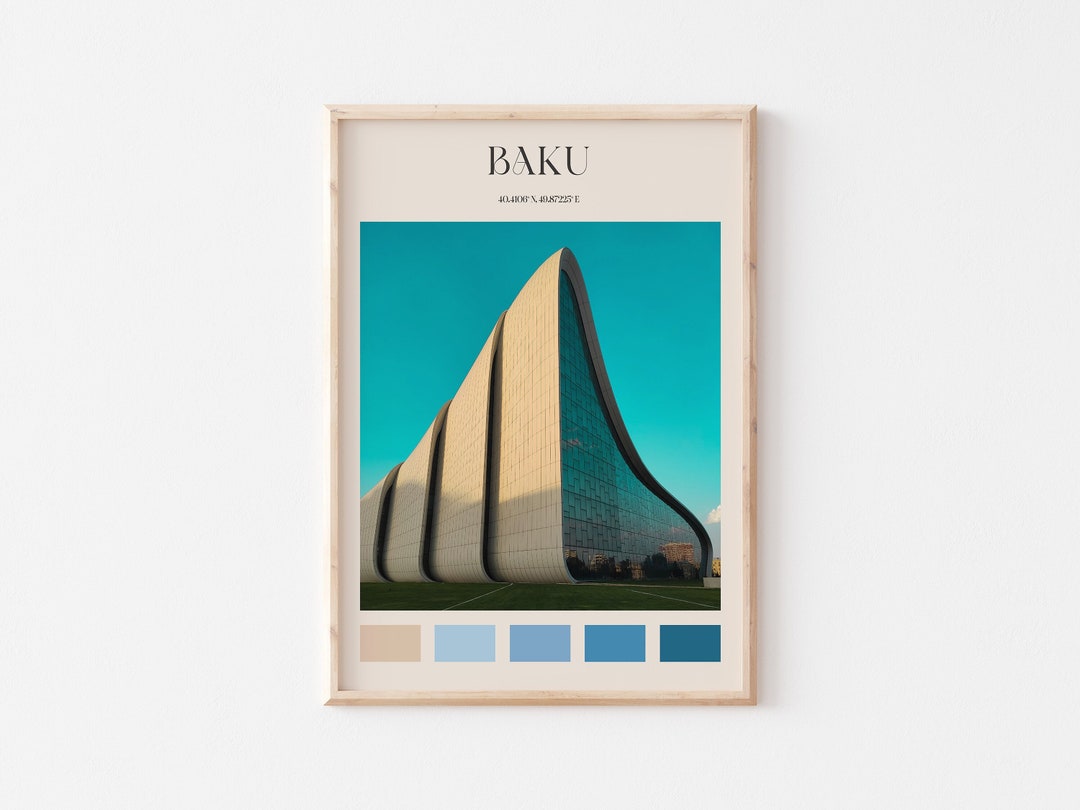 Baku Print, Baku Wall Art, Baku Poster, Baku Photo, Baku Poster Print ...