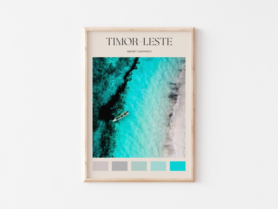 Timor Leste Print, Timor Leste Wall Art, Timor Leste Poster, Timor ...