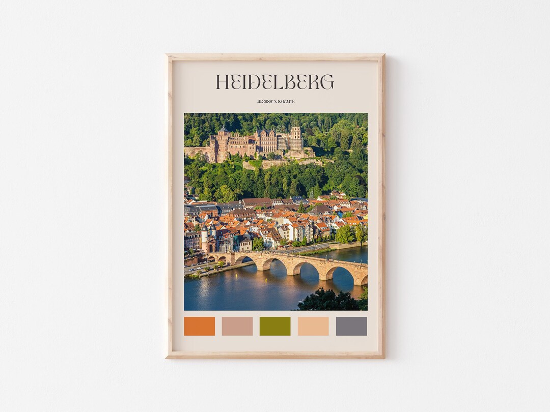 Heidelberg Print, Heidelberg Wall Art, Heidelberg Poster, Heidelberg ...