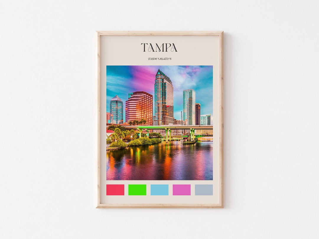 Tampa Print, Tampa Wall Art, Tampa Poster, Tampa Photo, Tampa Poster ...