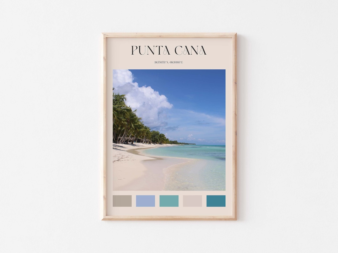 Punta Cana Print, Punta Cana Wall Art, Punta Cana Poster, Punta Cana ...