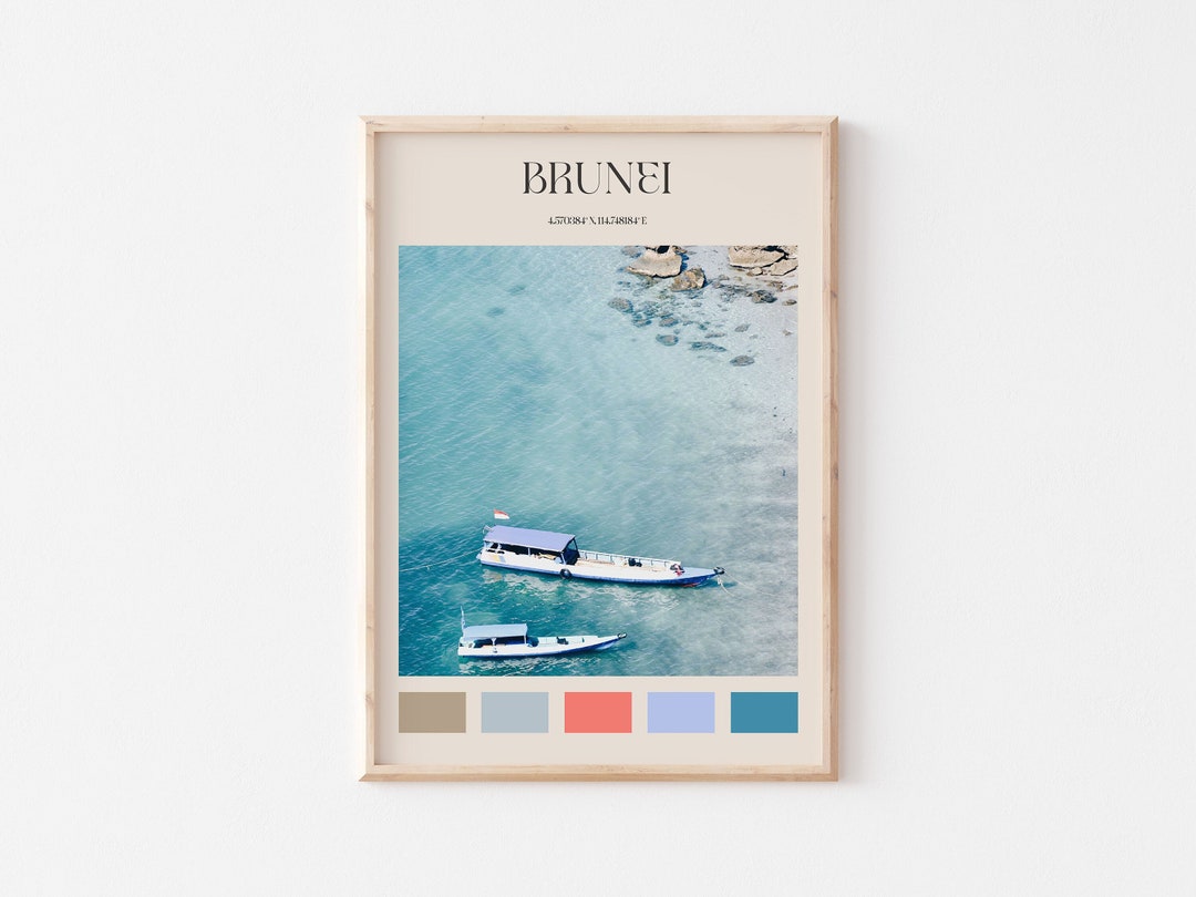 Brunei Print, Brunei Wall Art, Brunei Poster, Brunei Photo, Brunei ...
