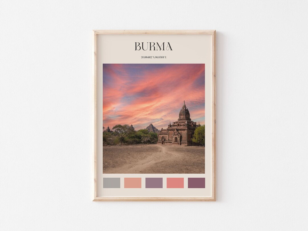 Burma Print, Burma Wall Art, Burma Poster, Burma Photo, Burma Poster ...