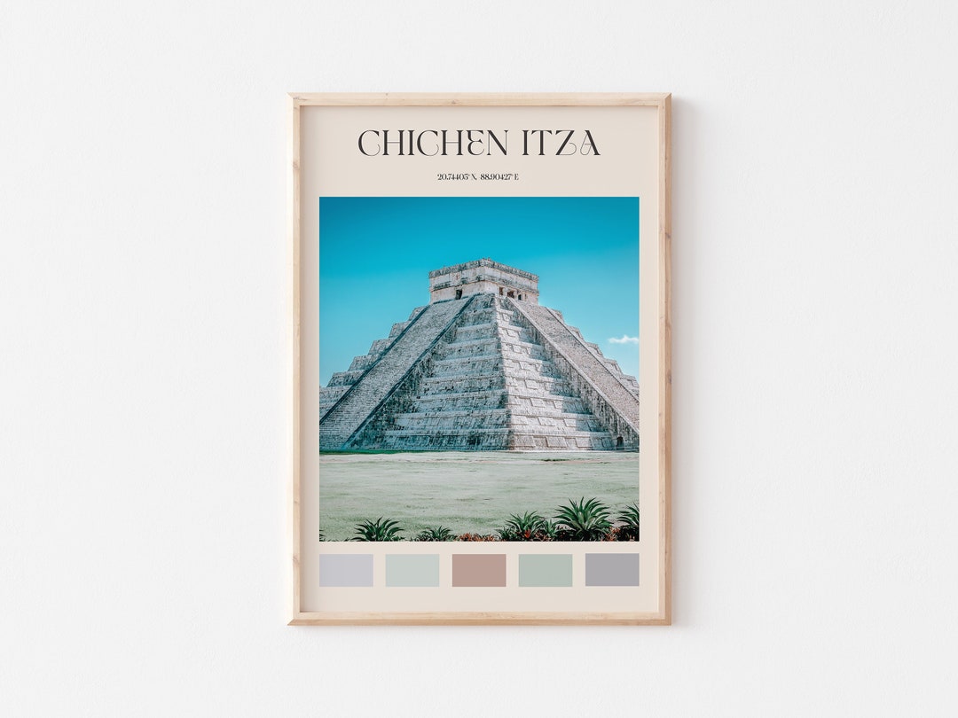 Chichen Itza Print, Chichen Itza Wall Art, Chichen Itza Poster, Chichen ... Chichen Itza Print, Chichen Itza Wall Art, Chichen Itza Poster, Chichen ...