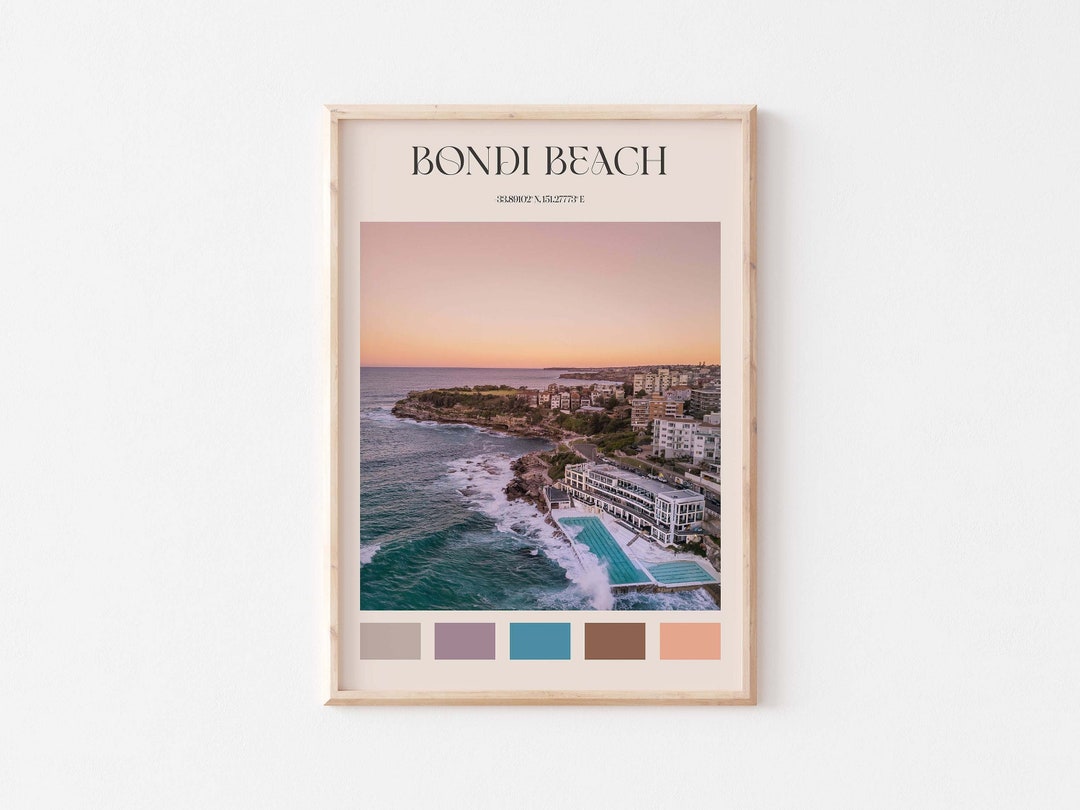 Bondi Beach Print, Bondi Beach Wall Art, Bondi Beach Poster, Bondi ...