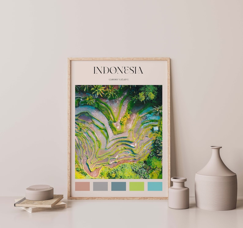 Indonesia Print Indonesia Wall Art Indonesia Poster - Etsy