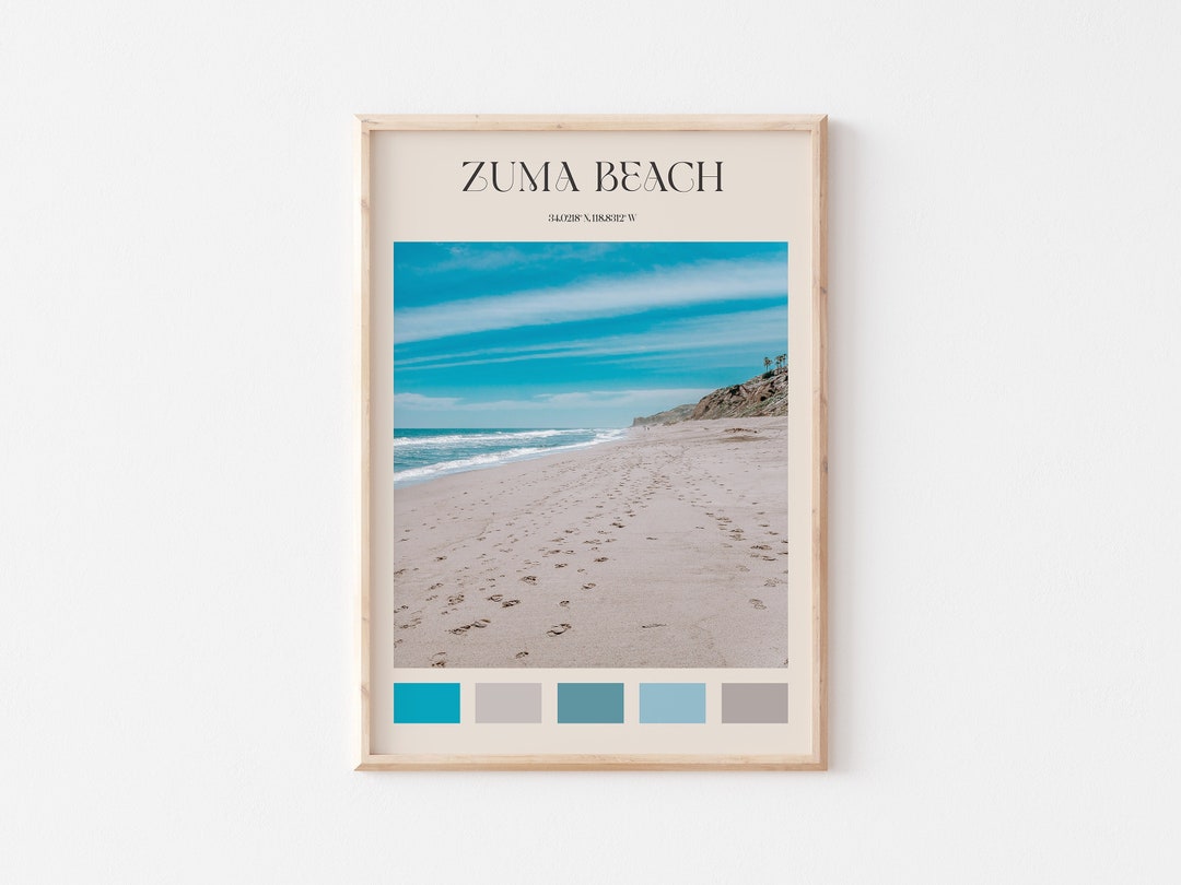 Zuma Beach Print, Zuma Beach Wall Art, Zuma Beach Poster, Zuma Beach ...