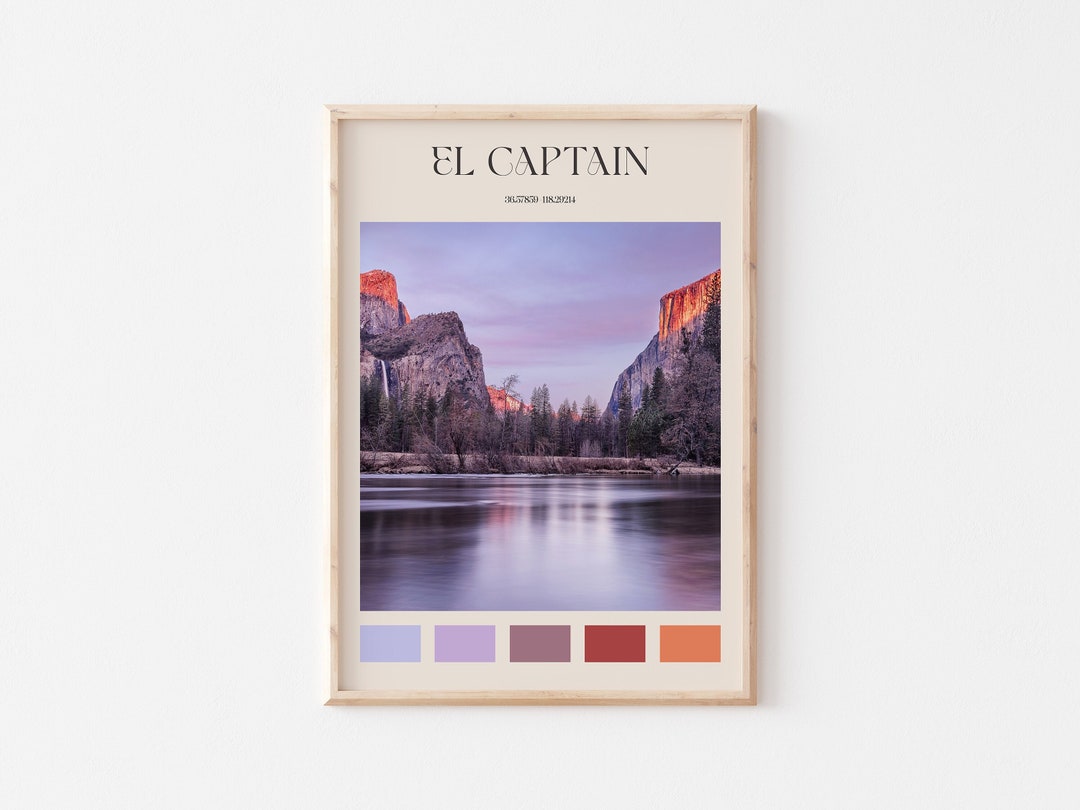 El Captain Print, El Captain Wall Art, El Captain Poster, El Captain ...