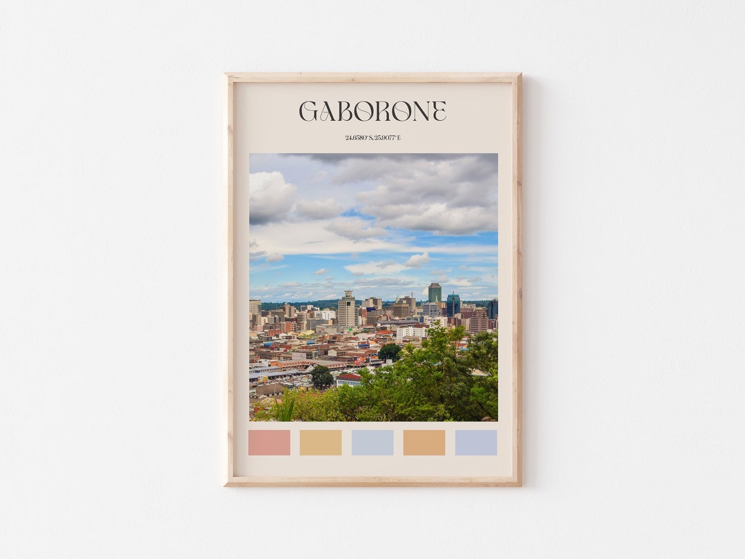 Gaborone Print, Gaborone Wall Art, Gaborone Poster, Gaborone Photo ...