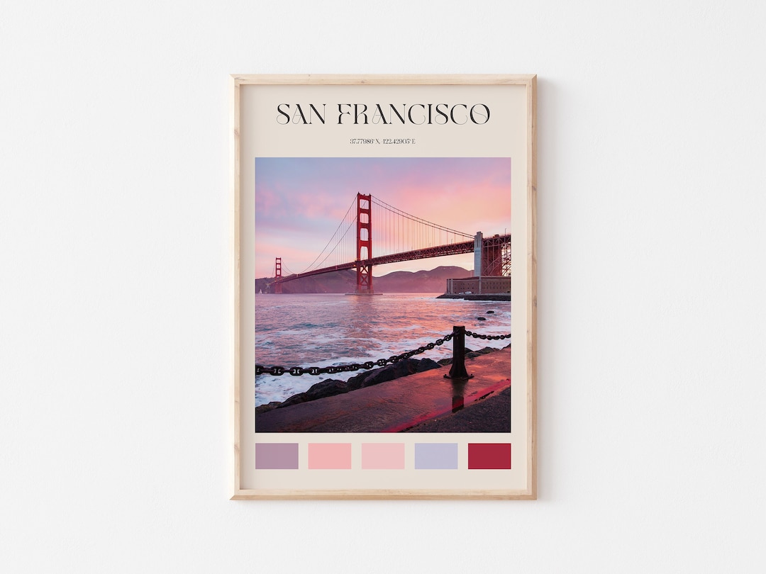 San Francisco Print, San Francisco Wall Art, San Francisco Poster, San ...