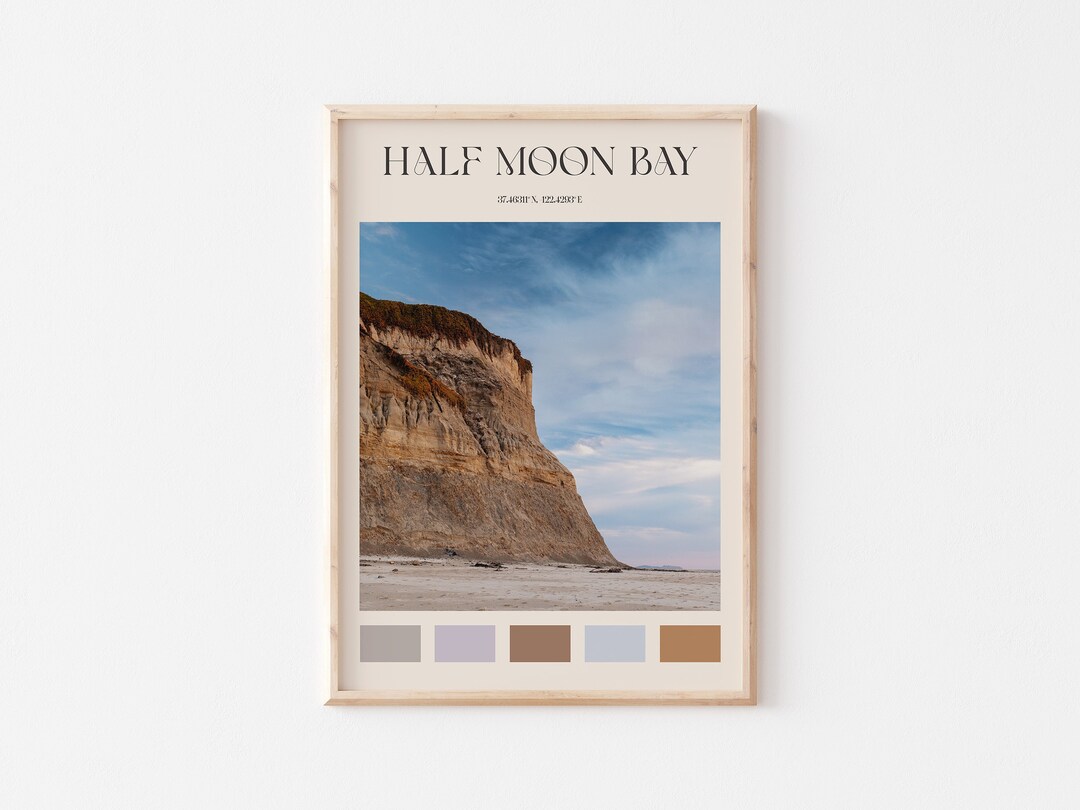 Half Mood Bay Print, Half Mood Bay Wall Art, Half Mood Bay Poster, Half ...