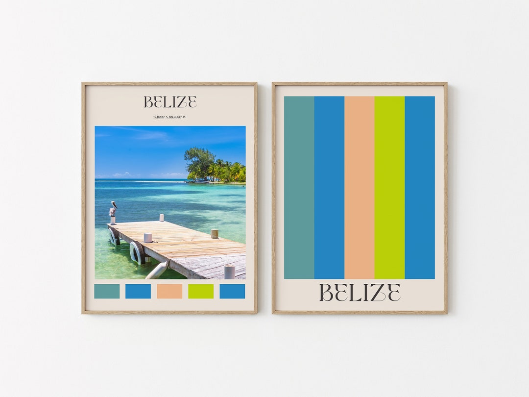 Belize Print, Belize Wall Art, Belize Poster, Belize Photo, Belize Wall ...