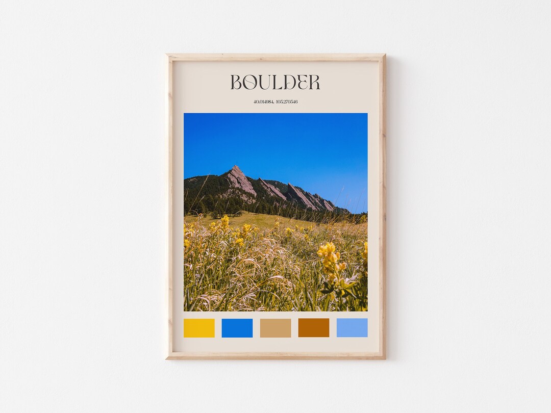 Boulder Print, Boulder Wall Art, Boulder Poster, Boulder Photo, Boulder ...