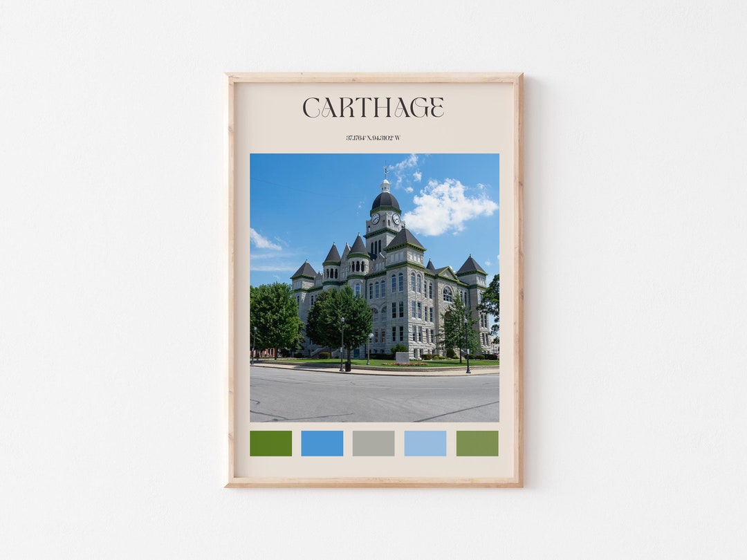 Carthage Print, Carthage Wall Art, Carthage Poster, Carthage Photo ...