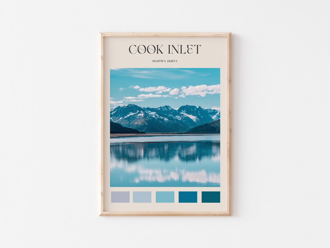 Cook Inlet Print, Cook Inlet Wall Art, Cook Inlet Poster, Cook Inlet ...
