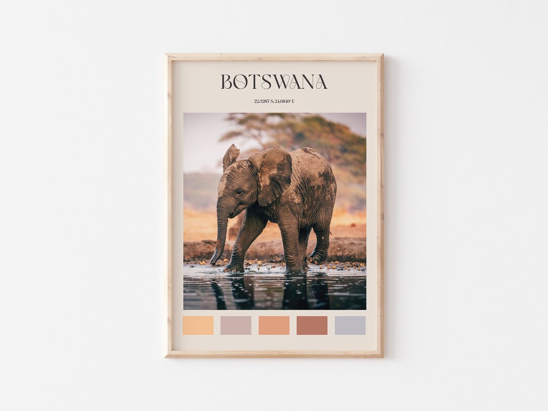 Botswana Print, Botswana Wall Art, Botswana Poster, Botswana Photo ...