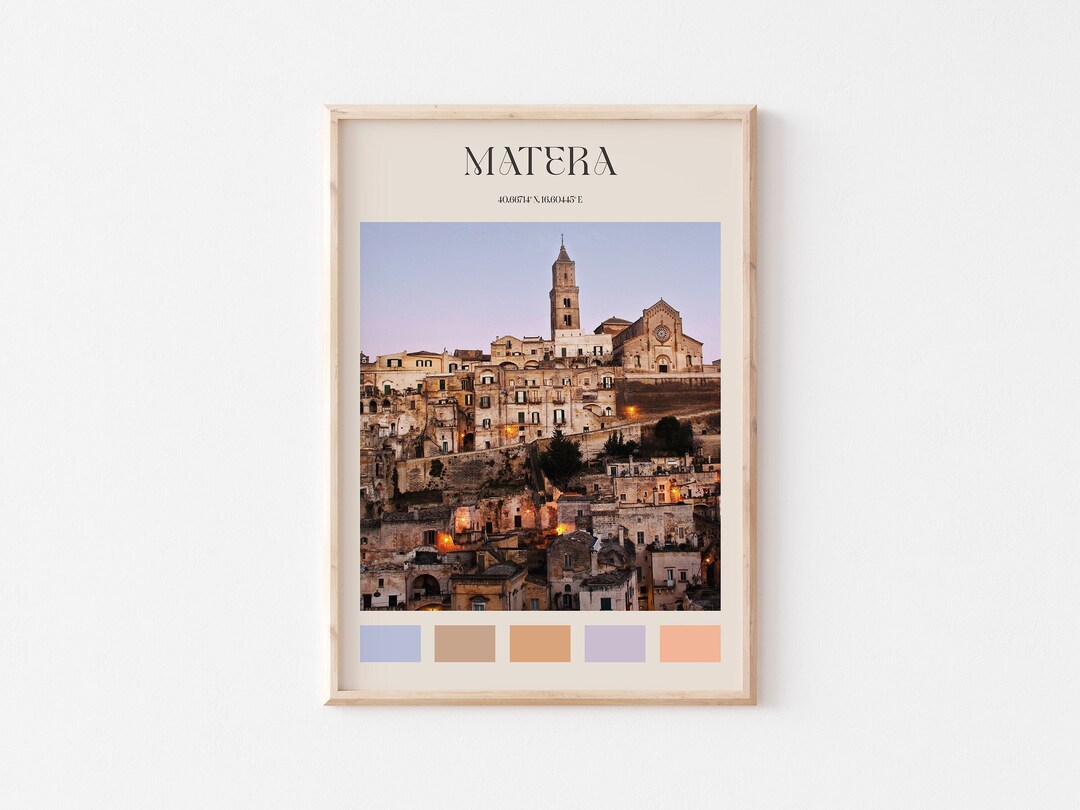 Matera Print, Matera Wall Art, Matera Poster, Matera Photo, Matera ...
