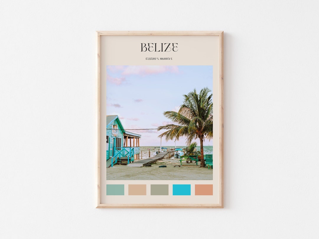 Belize Print Belize Wall Art Belize Poster Belize Photo - Etsy