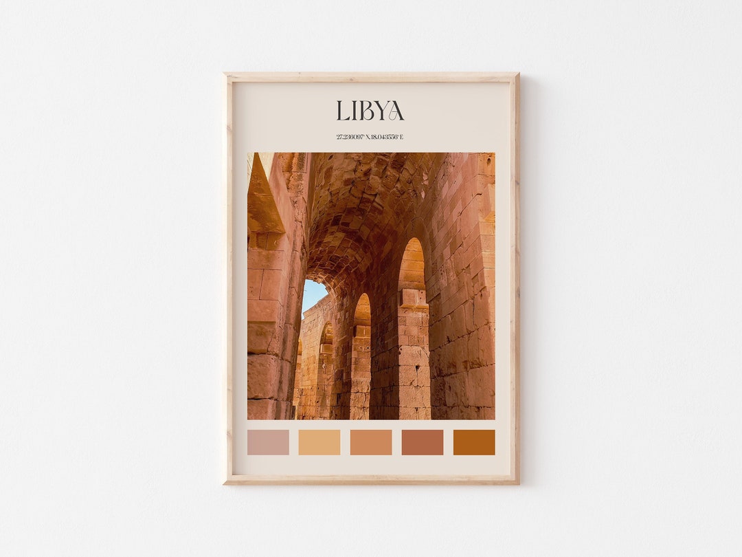 Libya Print, Libya Wall Art, Libya Poster, Libya Photo, Libya Poster ...