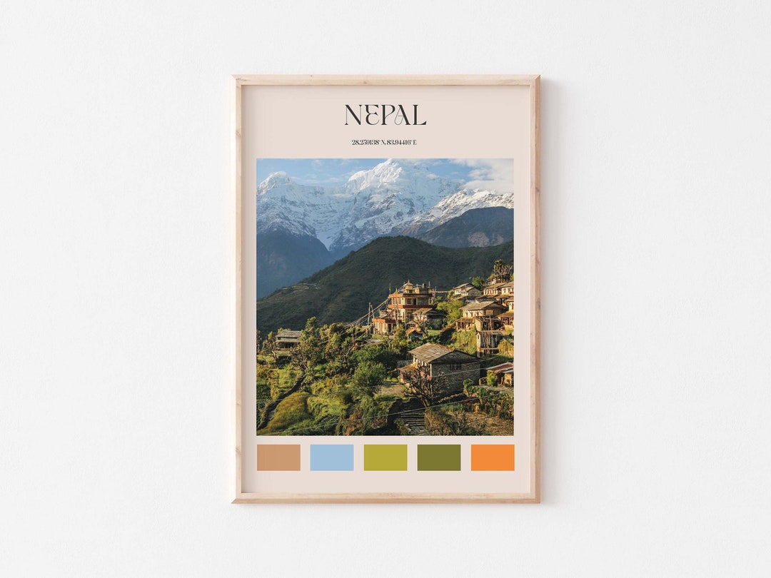 Nepal Print, Nepal Wall Art, Nepal Poster, Nepal Photo, Nepal Poster ...