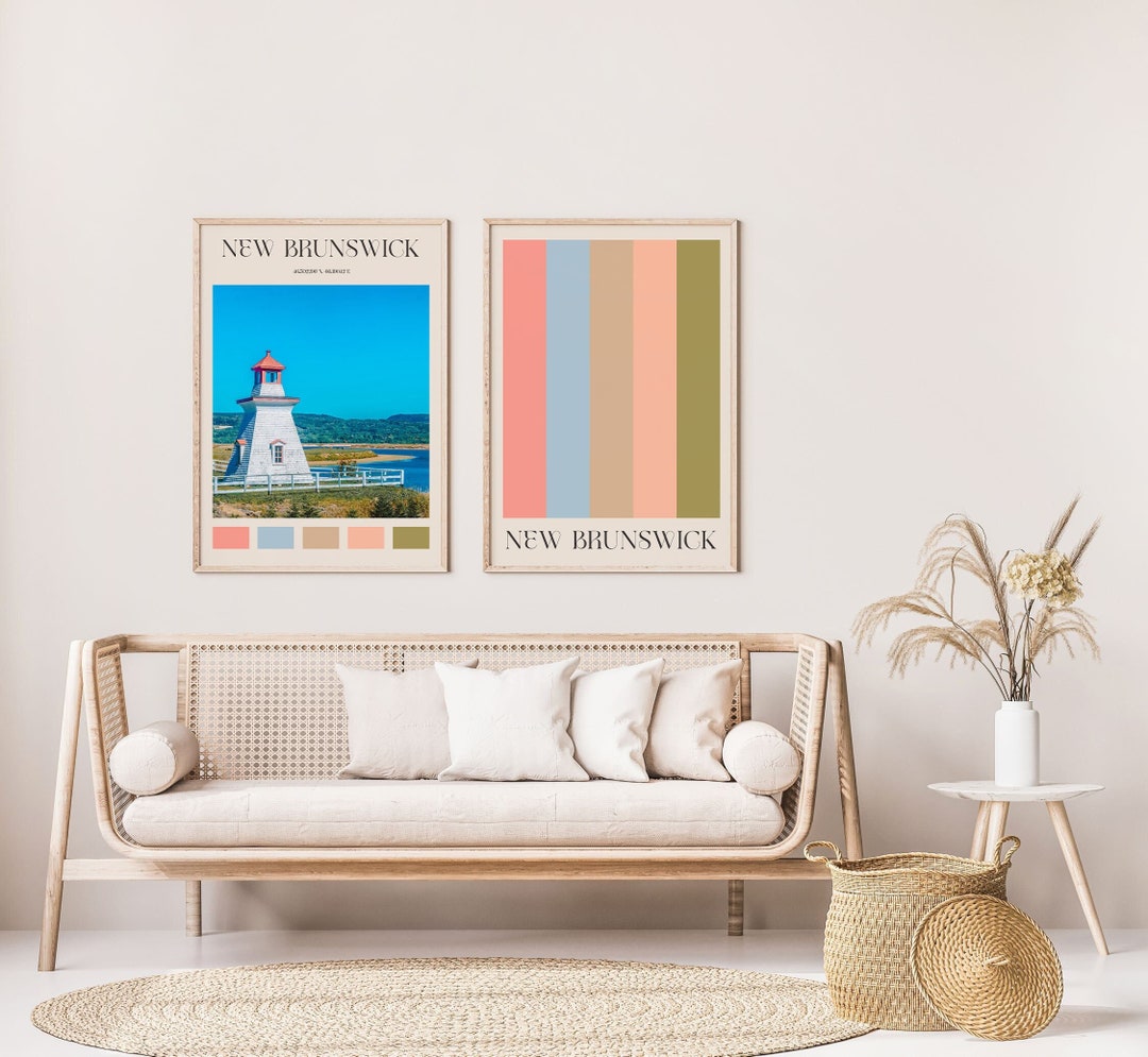 Set of Two New Brunswick Travel Prints, New Brunswick Poster, New ...