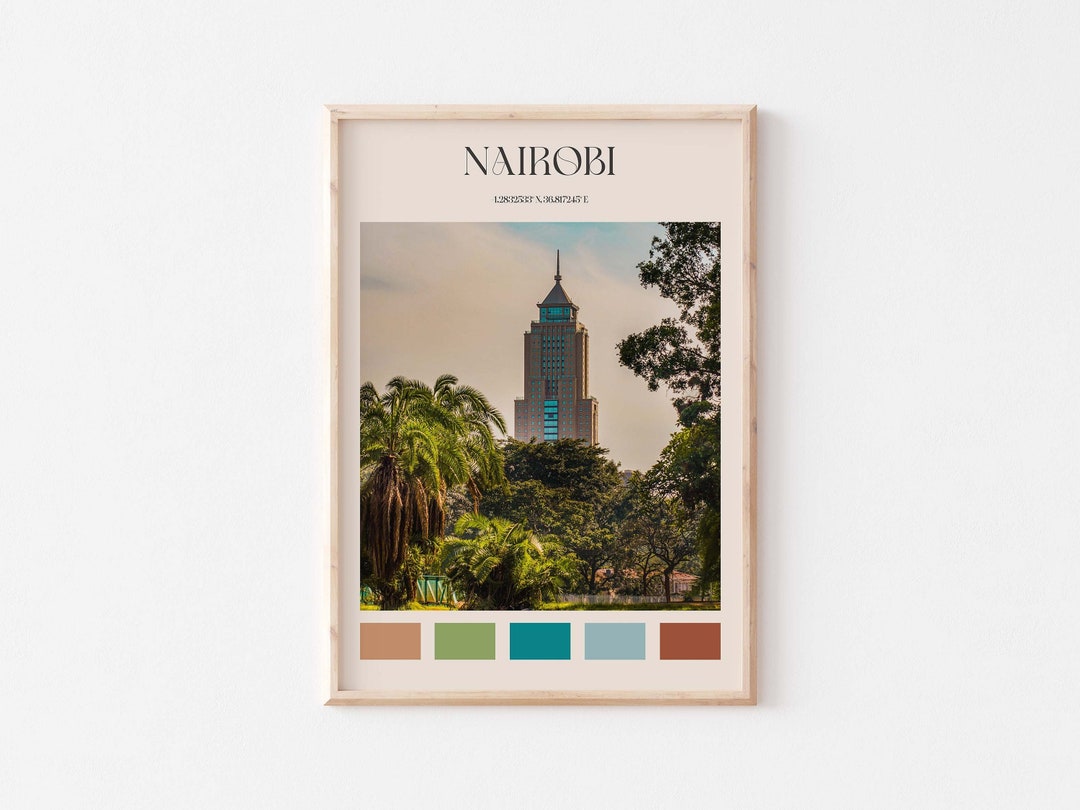 Nairobi Print, Nairobi Wall Art, Nairobi Poster, Nairobi Photo, Nairobi ...