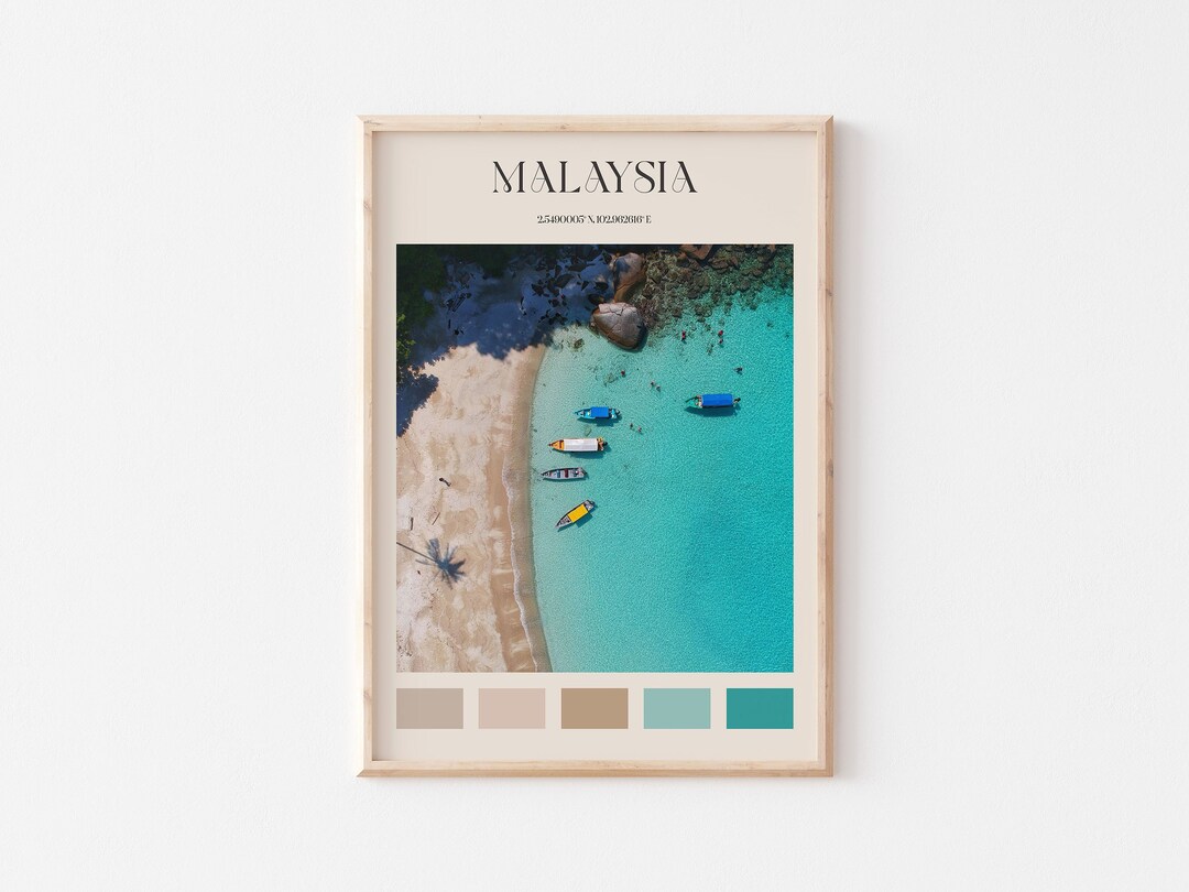 Malaysia Print Malaysia Wall Art Malaysia Poster Malaysia - Etsy