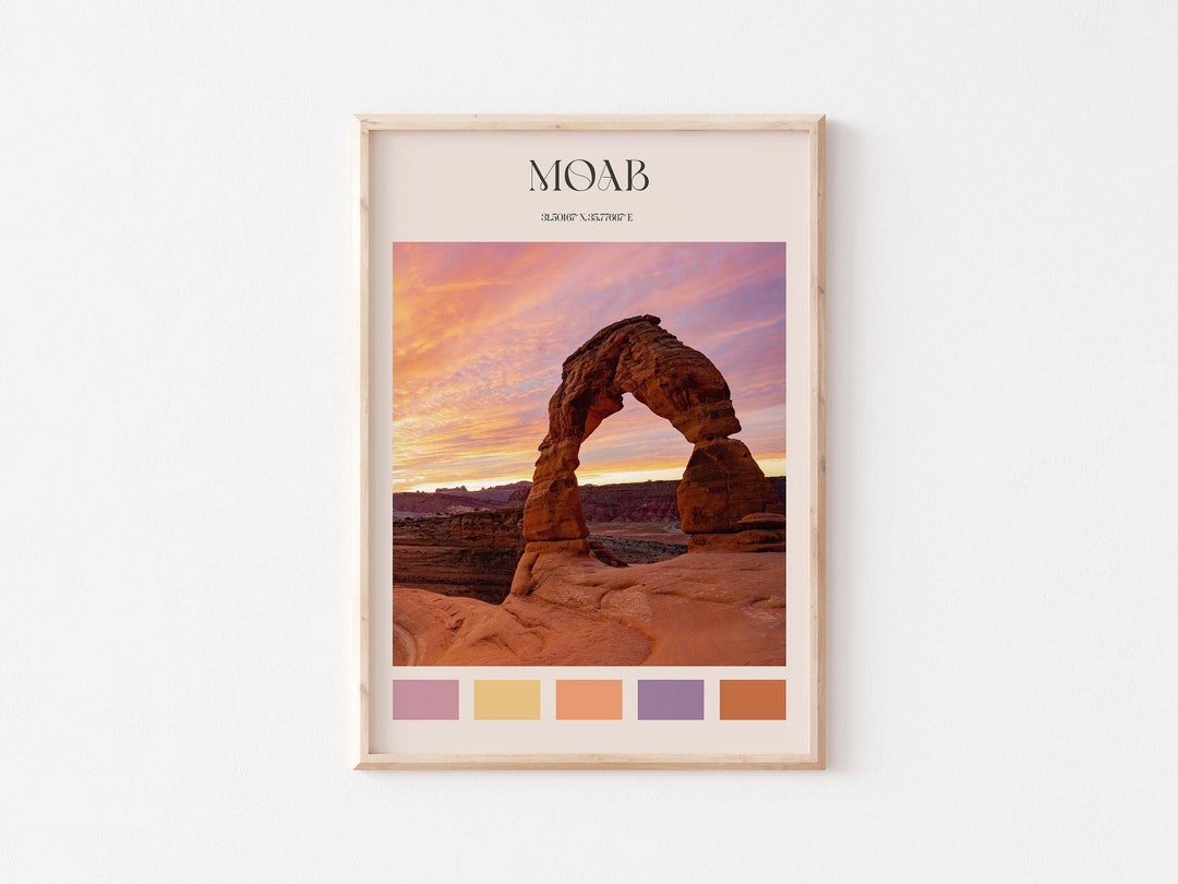 Moab Print Moab Wall Art Moab Poster Moab Photo Moab - Etsy