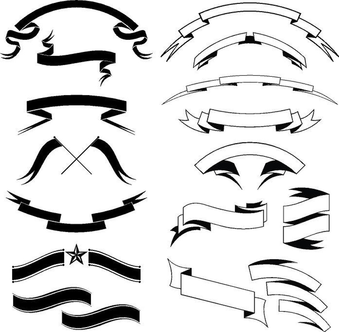 Banners Bundle , Banner Eps , Banners Vector Svg , Cricut Eps , Arrows ...