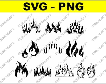 Flames , Flame Eps , Flame Vector Svg , Cricut Eps , Flame Paper Pdf , Vector Template Svg ...