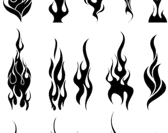 Flames Flame Eps Flame Vector Svg Cricut Eps Flame - Etsy