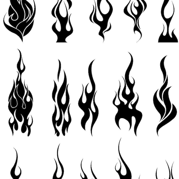 Flames Svg - Etsy