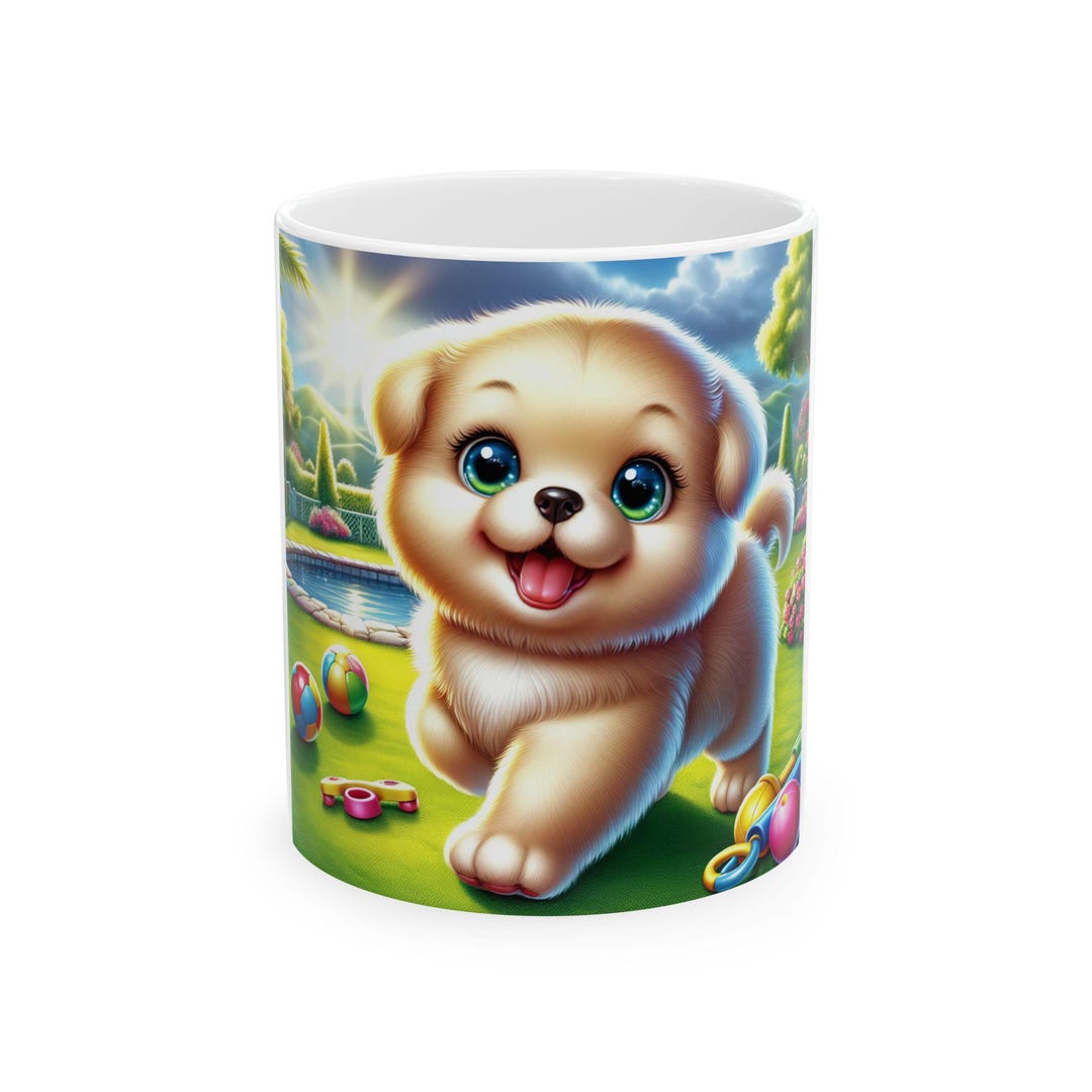 Pawsitively Adorable: A Playful Puppy Mug for Dog Lovers! - Etsy