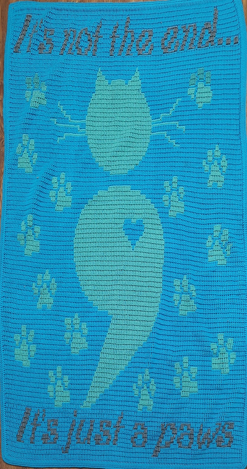 Semicolon Cat Mosaic Crochet Blanket PATTERN ONLY - Etsy