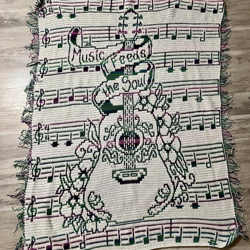 Crochet Mosaic Guitar - Etsy