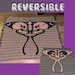 Gothic Moth Overlay Mosaic Crochet Blanket PATTERN ONLY - Etsy