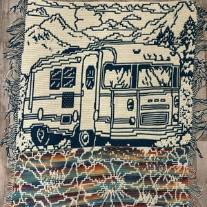Road Trip Overlay Mosaic Crochet Blanket PATTERN ONLY - Etsy