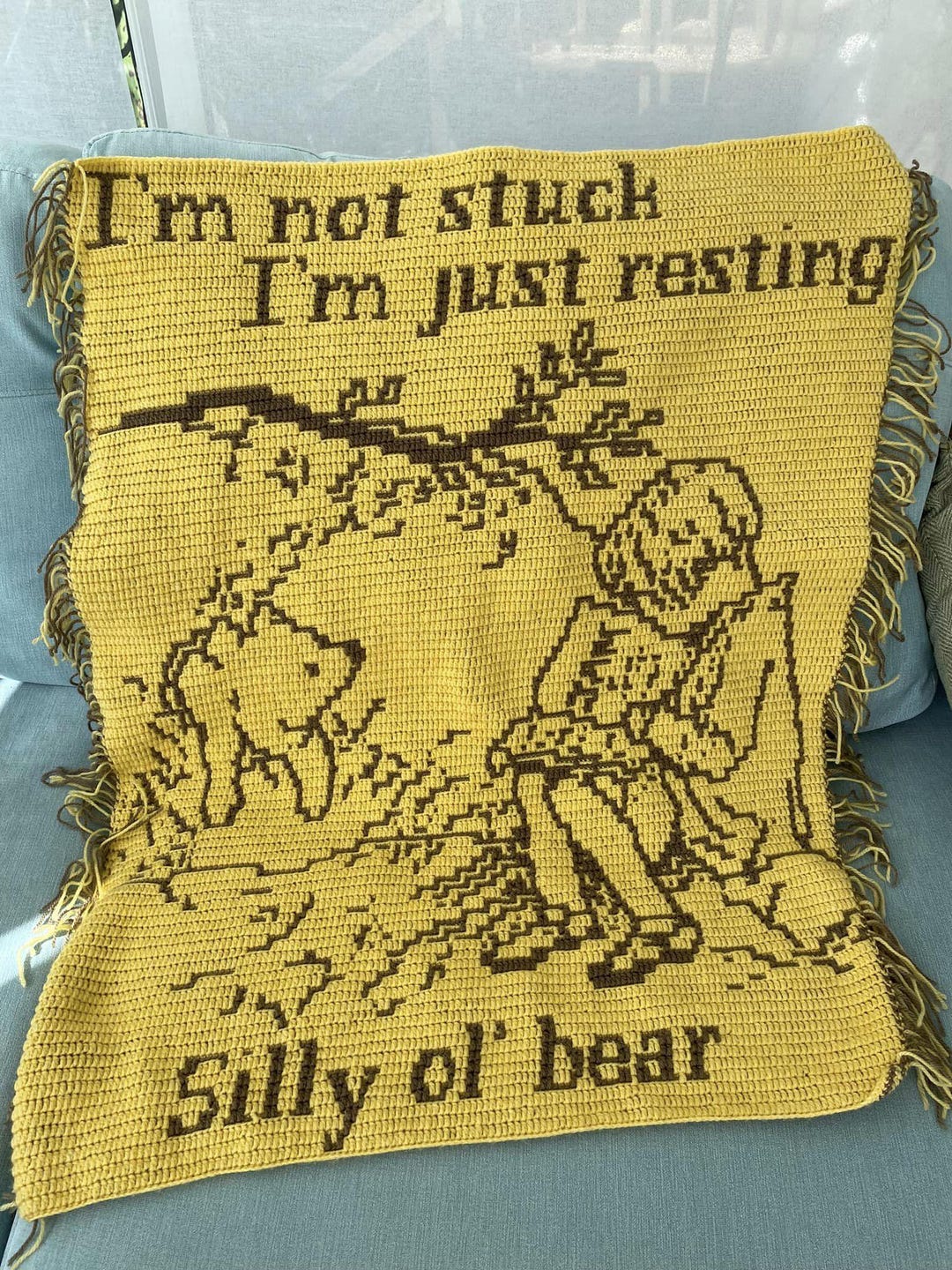 Silly Ol' Bear Classic Pooh Overlay Mosaic Crochet PATTERN ONLY - No ...