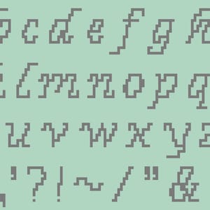 Elegant Script Alphabet Overlay Mosaic Crochet Pattern - Personalize ...