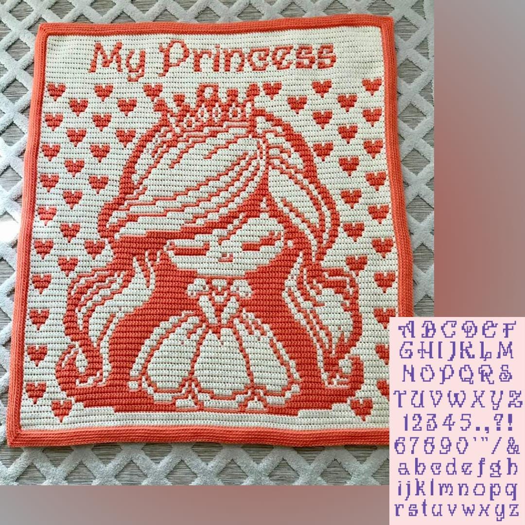 Princess Penelope With Alphabet for Personalization Overlay Mosaic ...