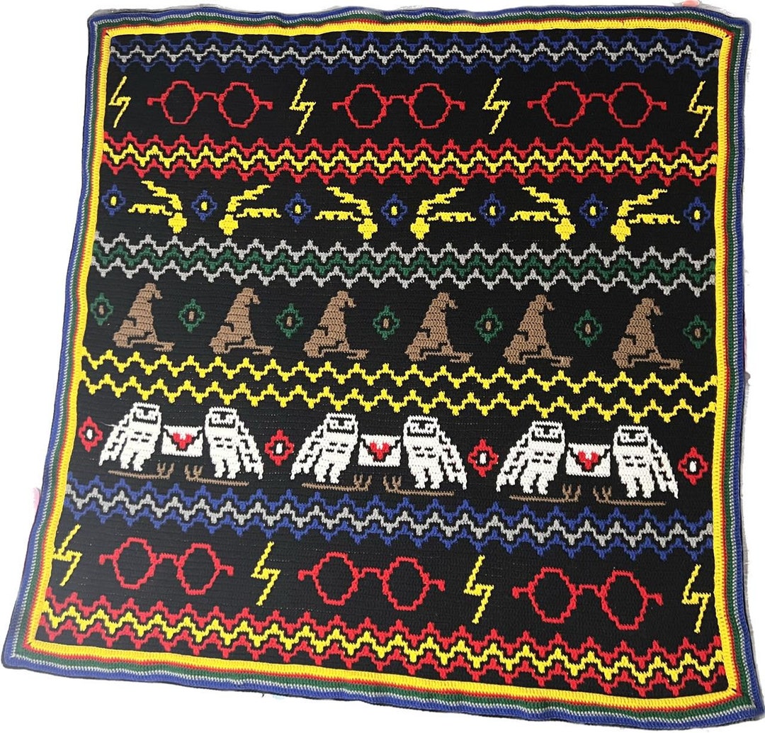 Wizard Icons Mosaic Crochet Blanket/banner Pattern - Etsy