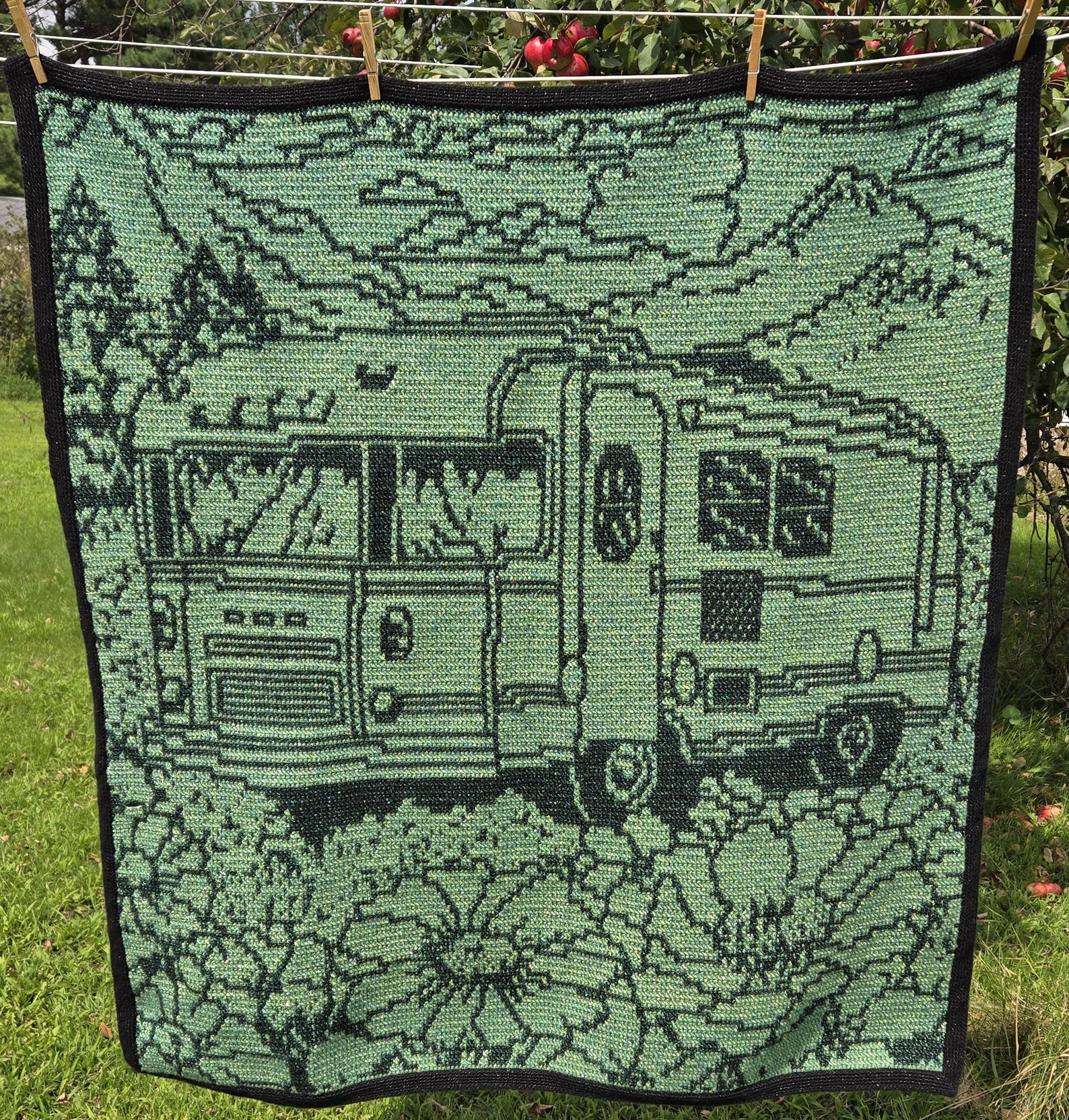 Road Trip Overlay Mosaic Crochet Blanket PATTERN ONLY - Etsy